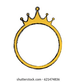 Luxury Gold Circle Crown On Top Stock Vector (Royalty Free) 1720094680