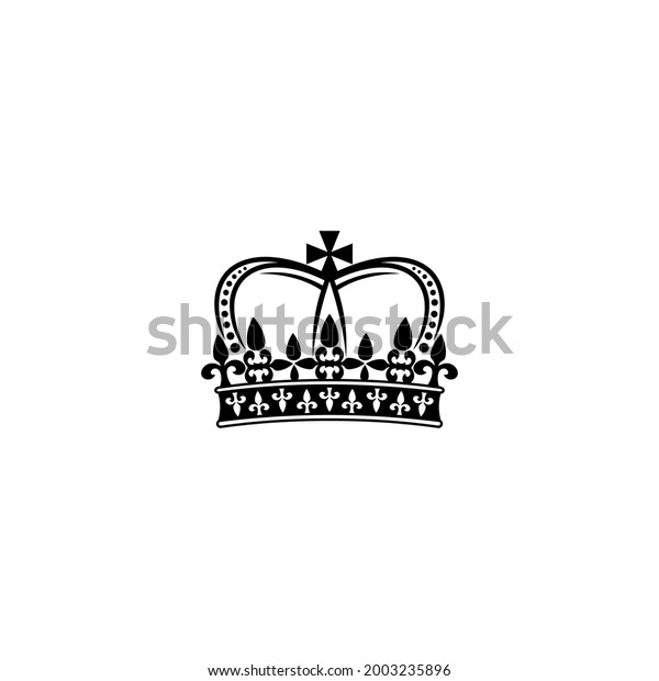 Crown Earl Vector Illustration Black Isolated: เวกเตอร์สต็อก (ปลอดค่า ...