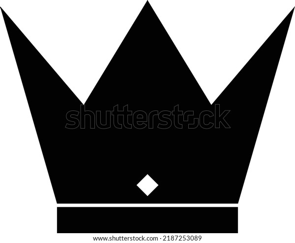 Crown Crown Icon Black Crown Vector Stock Vector (Royalty Free ...