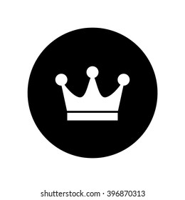 Crown Icon Circle Vector Illustration Stock Vector (Royalty Free) 393531592