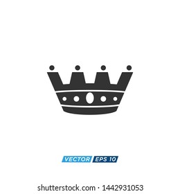 Crown Icon Logo Design Illustation Vector Stock Vector (Royalty Free ...