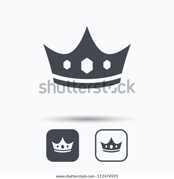 Crown Icon Royal Throne Leader Symbol Stock Vector (Royalty Free ...