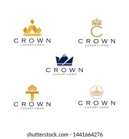 Crown Logo Luxury Looking Design Vector Stock Vector (Royalty Free ...