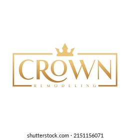 Crown Logo Simple Clean Stock Vector (Royalty Free) 2151156071 ...