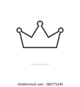 Broken Crown Outline Icon Clipart Image Stock Vector (Royalty Free ...