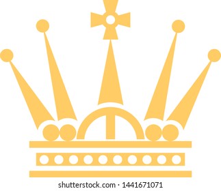 Crown Queen King Element Design Stock Vector (Royalty Free) 1441671071 ...