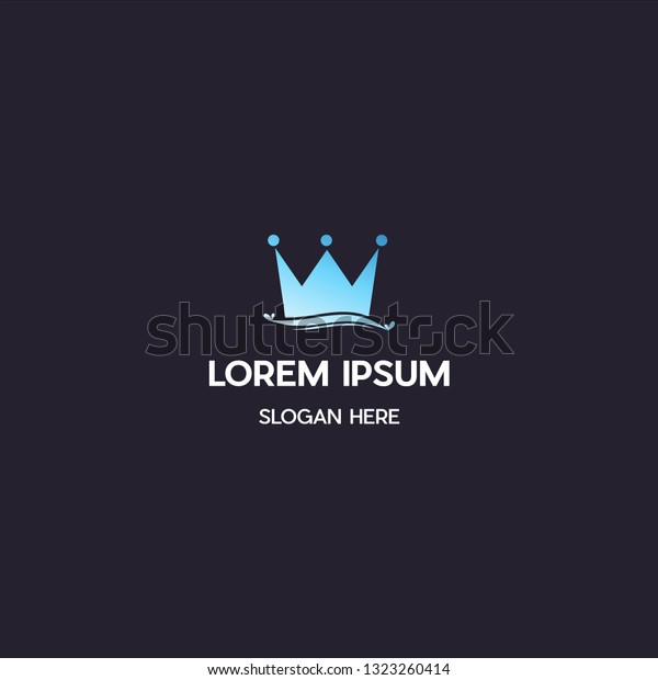 Crown Royal Blue Water Vector Logo Stock Vector (Royalty Free ...