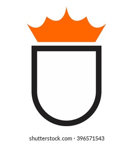 Crown Shield Logo Vector Stock Vector (Royalty Free) 396571543 ...