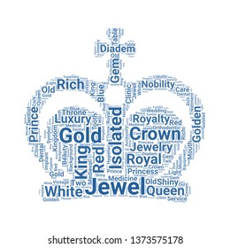 Crown Word Cloud Tag Cloud About Stock Vector (Royalty Free) 1373575178 ...
