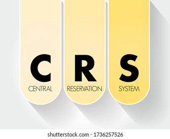Crs Central Reservation System Acronym Technology Stock Vector (Royalty ...