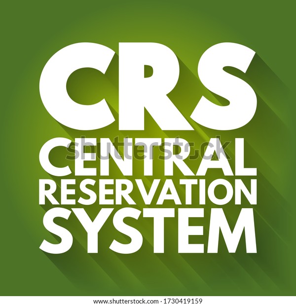 Crs Central Reservation System Acronym Technology Stock Vector (Royalty ...