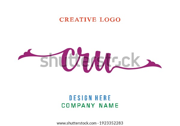 Cru Lettering Logo Simple Easy Understand Stock Vector (Royalty Free ...