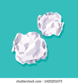 Crumpled Paper Ball Vector Illustration Isolated: เวกเตอร์สต็อก (ปลอด ...