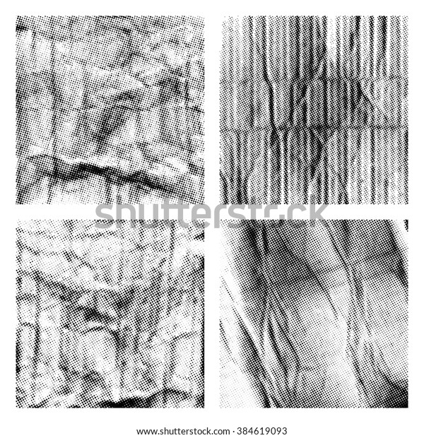 Crumpled Paper Creased Cardboard Vector Textures Stock Vector (Royalty ...