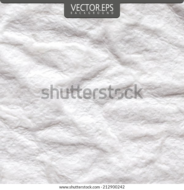 Crumpled Paper Sheet Vector Illustration Stock Vector (Royalty Free ...