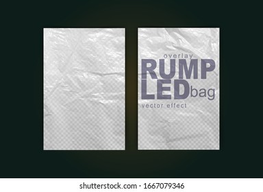 Crumpled Poster Glued Paper Vector Realistic Stock Vector (Royalty Free ...
