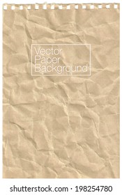 Crushed Paper Texture Stock Vector (Royalty Free) 198254780 | Shutterstock