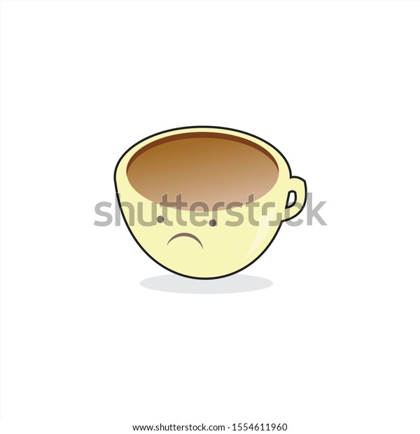 Cry Coffee Cup Vector Illustration Stock Vector (Royalty Free ...