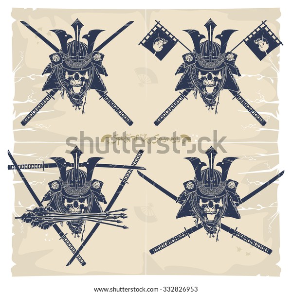 Cry Head Samurai Spirit Vector Stock Vector (Royalty Free) 332826953 ...