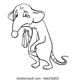 Cry Rat Vector Art Illustration Stock Vector (Royalty Free) 466316855 | Shutterstock