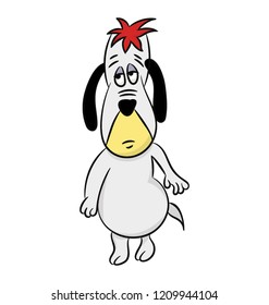 Crying Droopy Dog Making Sad Face 스톡 벡터(로열티 프리) 1209944104 | Shutterstock