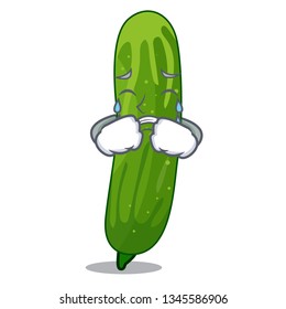 Crying Fresh Cucumber Isolated Cartoon Stock Vector (Royalty Free) 1345586906