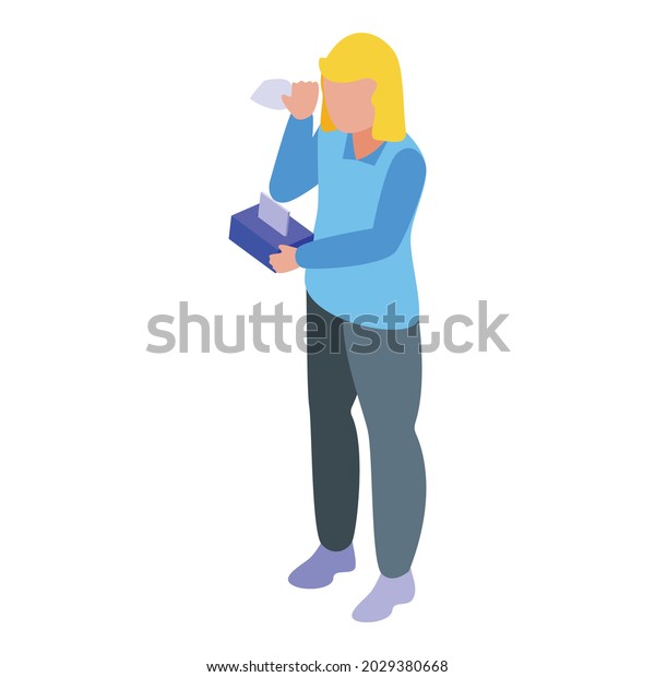 Crying Girl Icon Isometric Vector Cry Stock Vector (Royalty Free ...