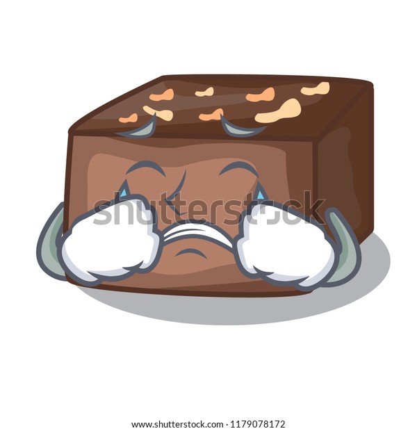 Crying Homemade Sweet Cake Almonds Cream Stock Vector (Royalty Free ...