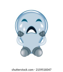 Crying Led Bulb Character Icon Stock Vector (Royalty Free) 2159518347 ...