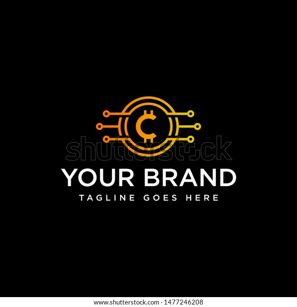 Crypto Currency Logo Design Template Stock Vector (Royalty Free) 1477246208