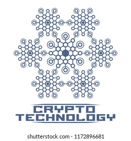Cryptocurrency Logo Template Blockchain Concept Emblem Stock Vector ...