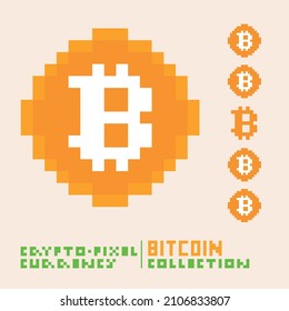 Cryptocurrency Pixel Art Coin Abstract Stock Vector (Royalty Free ...
