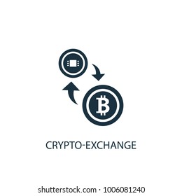Cryptoexchange Icon Simple Element Illustration Cryptoexchange Stock ...