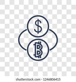 Cryptoexchange Icon Trendy Linear Cryptoexchange Logo Stock Vector ...
