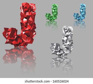 Crystal Alphabet Vector Stock Vector (Royalty Free) 160526024 ...