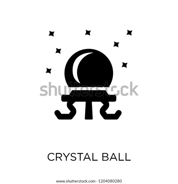 Crystal Ball Icon Crystal Ball Symbol Stock Vector (Royalty Free ...