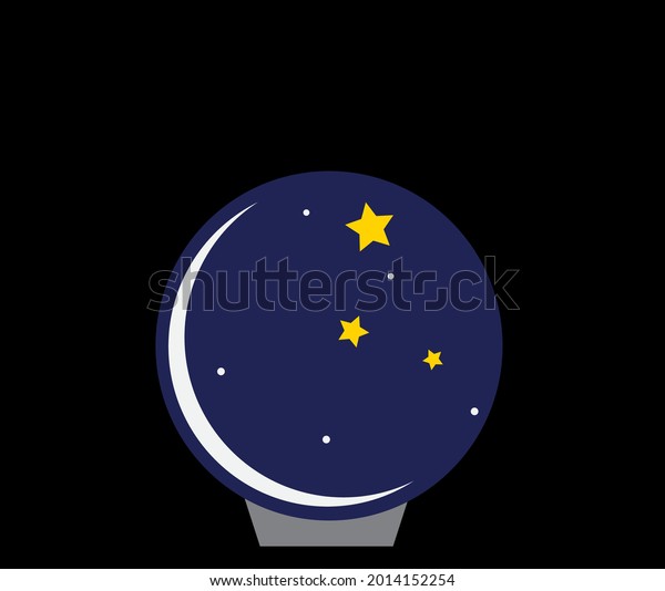 Crystal Ball Prophecy Vector Stars On Stock Vector (Royalty Free ...