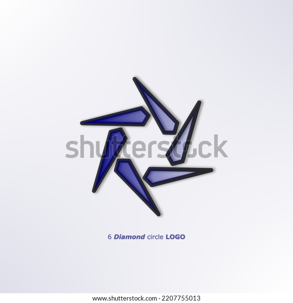 Crystal Diamond Circle Transparent Logo Design Stock Vector (Royalty ...