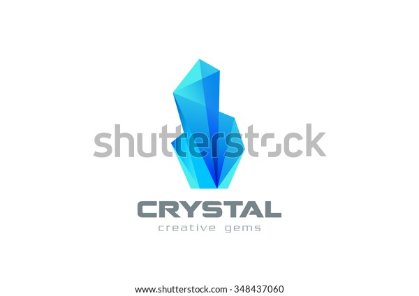 Crystal Gems Logo Abstract Design Vector Stock Vector (Royalty Free ...