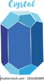 Crystal Ice Vector Illustration Blue Color Stock Vector (Royalty Free ...