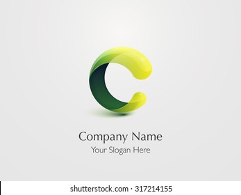 Crystal Logo Design Letter C Colorful Stock Vector (Royalty Free ...