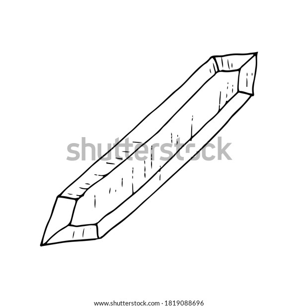 Crystal Vector Cartoon Illustration Gemstone Isolated Stock Vector ...