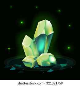 Crystals Icon Vector Game Element Vector Stock Vector (Royalty Free ...