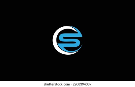 Cs Abstract Letters Logo Monogram Design Stock Vector (Royalty Free ...