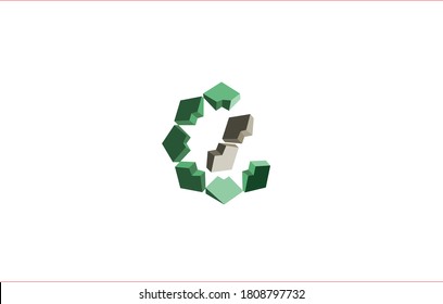 Cs Green Modern Logo Design Stock Vector (Royalty Free) 1808797732 ...