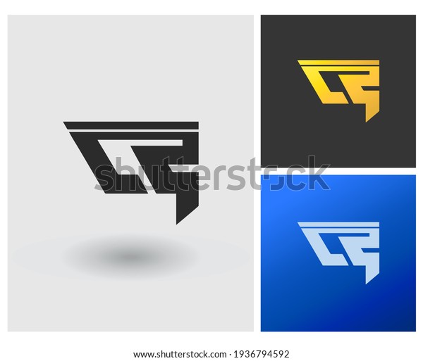 Cs Initial Based Logo Design Gradient Stock Vector (Royalty Free ...
