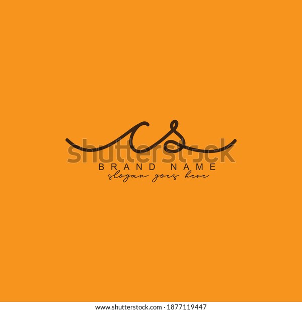 Cs Initial Signature Logo Handwritten Vector Stock Vector (Royalty Free ...