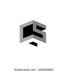 Cs Initials Logo Industry Business Stock Vector (Royalty Free ...
