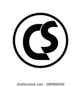 Cs Letter Logo Stock Vector (Royalty Free) 1089860546 | Shutterstock