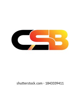 Csb Letter Monogram Logo Design Vector Stock Vector (Royalty Free ...